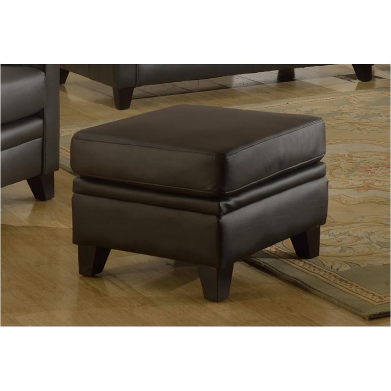 6287b-001128a Leather Italia Cambria Fletcher Ottoman