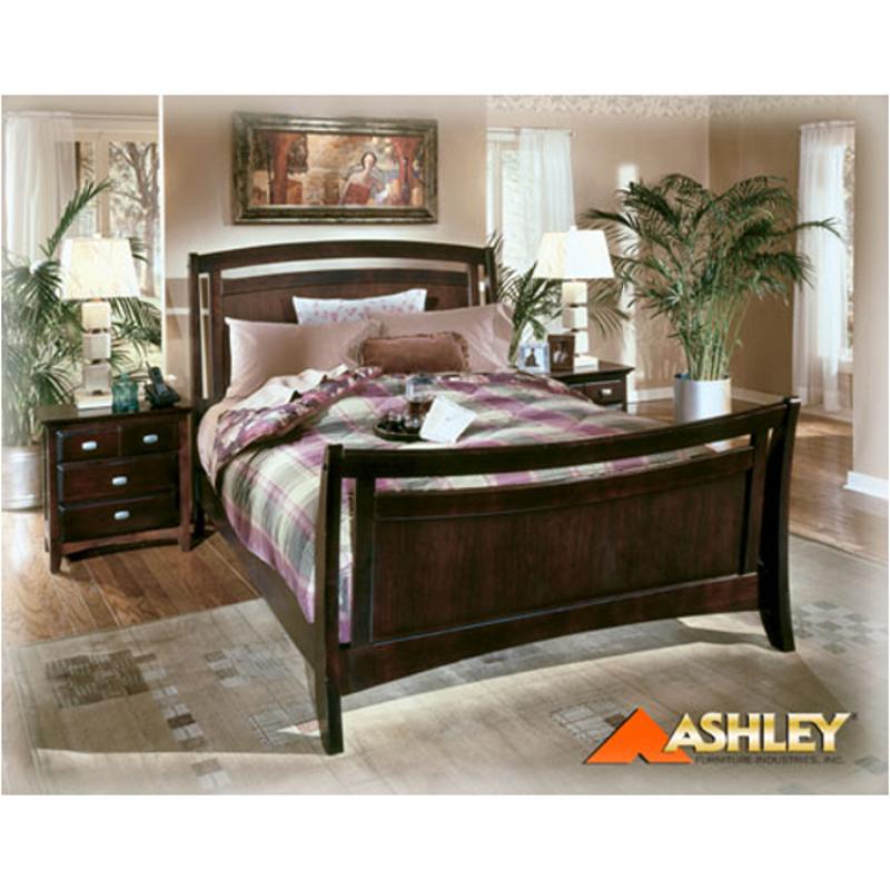 B294-96 Ashley Furniture Protege Qn Sleigh Rails Merlot Finish