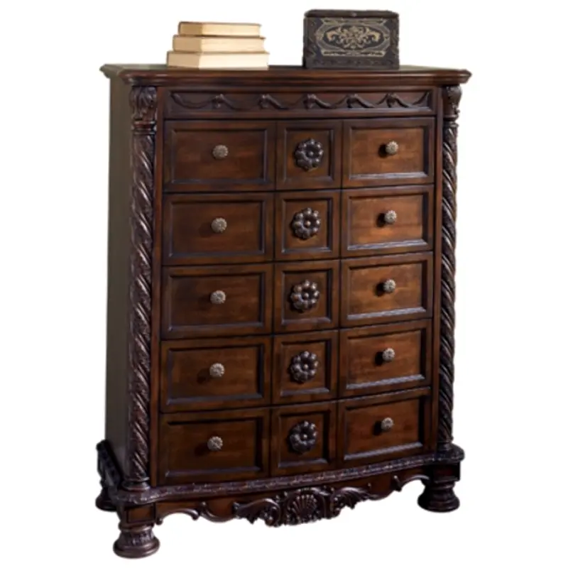 B553-46 Ashley Furniture North Shore - Dark Brown Chest