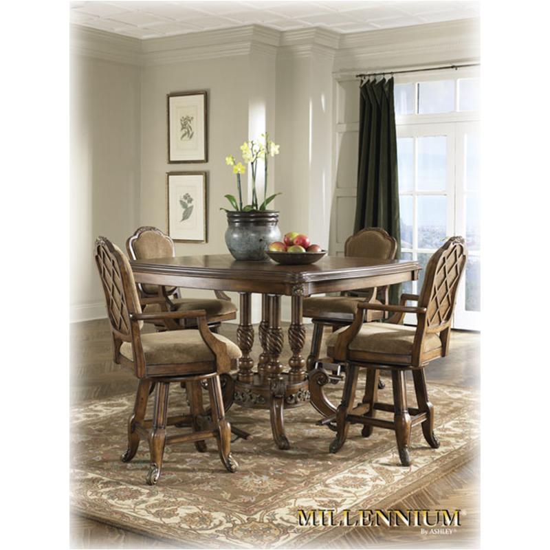 D606-32t Ashley Furniture Bellissimo Sq Cntr Height Ped Table Top