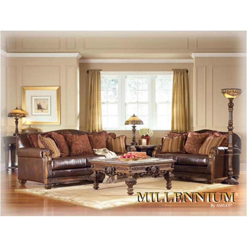 2190335 Ashley Furniture Loveseat/bellissimo/walnut