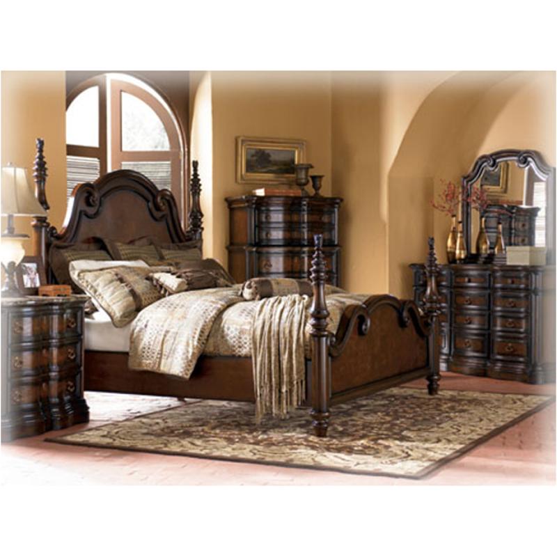 B649-93 Ashley Furniture Nightstand Inlay Mrbl/brown Finish