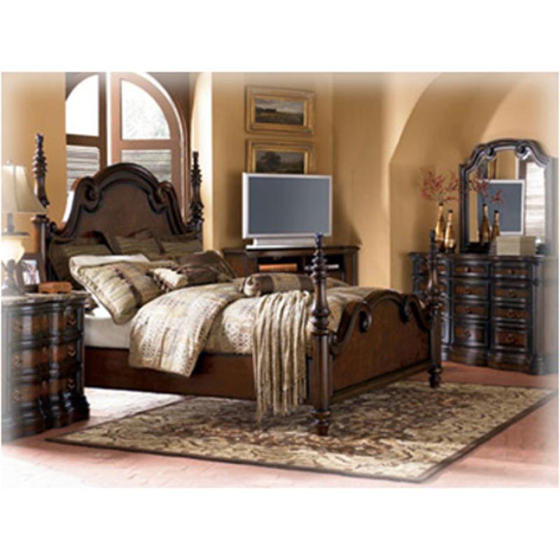 B649-99 Ashley Furniture Campania King Poster Rails Brown Finish