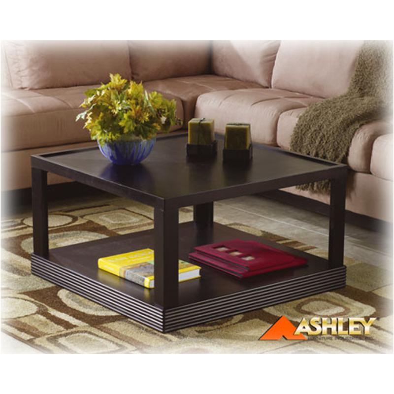 T430-8 Ashley Furniture Greyson Sq Cocktail Almost Black Finish