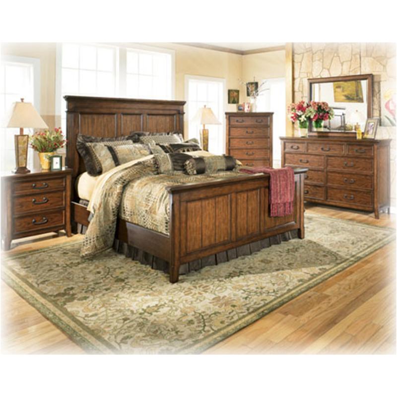 B478-92 Ashley Furniture Woodboro Nightstand Dk Brown Fnsh