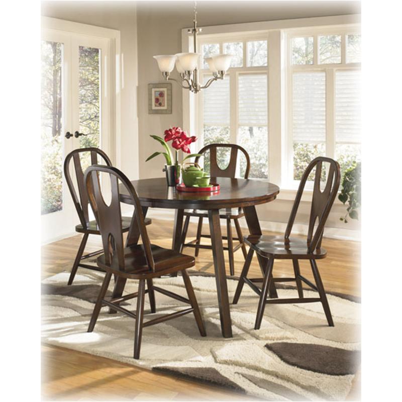 D496-04 Ashley Furniture Hoopback Chair Dark Brown Finish