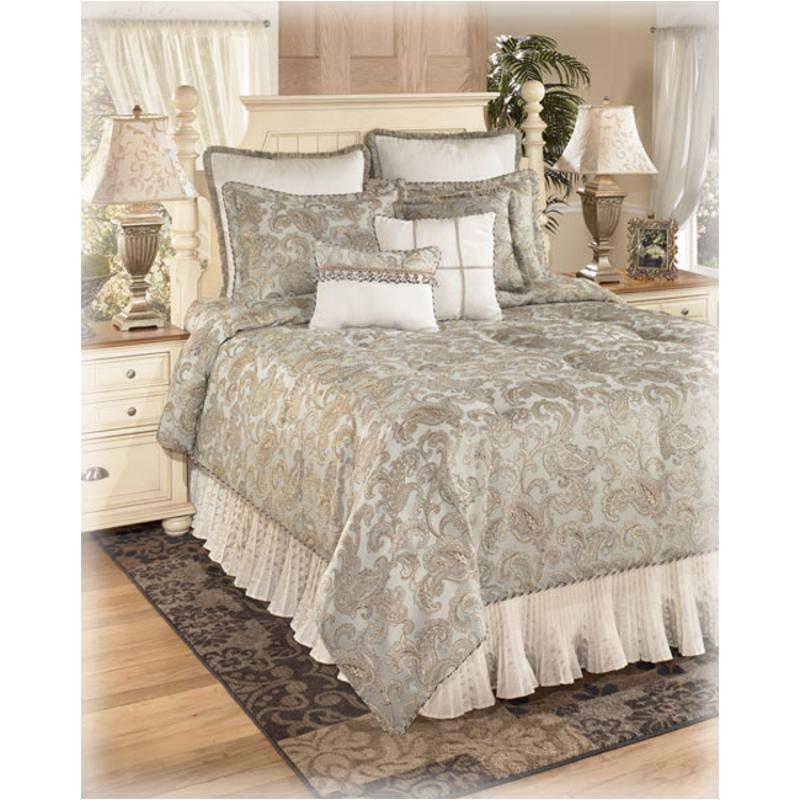 Q257005q Corina - Mist Ashley Furniture 9 Piece Queen Set