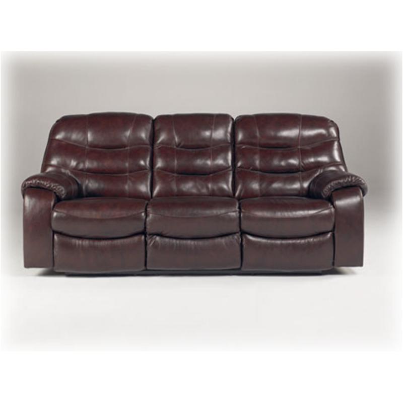 4280087 Ashley Furniture Rourke - Burgundy Reclining Power Sofa
