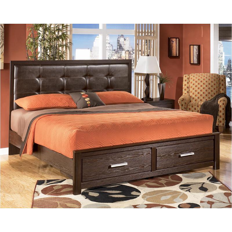 B165-58-st Ashley Furniture King Upholstered Storage Bed