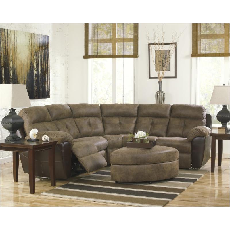 3810048 Ashley Furniture Hewson - Earth Laf Reclining Loveseat