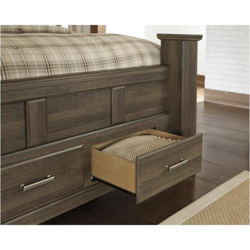 B251-67-st Ashley Furniture Queen Poster Bed With Storage