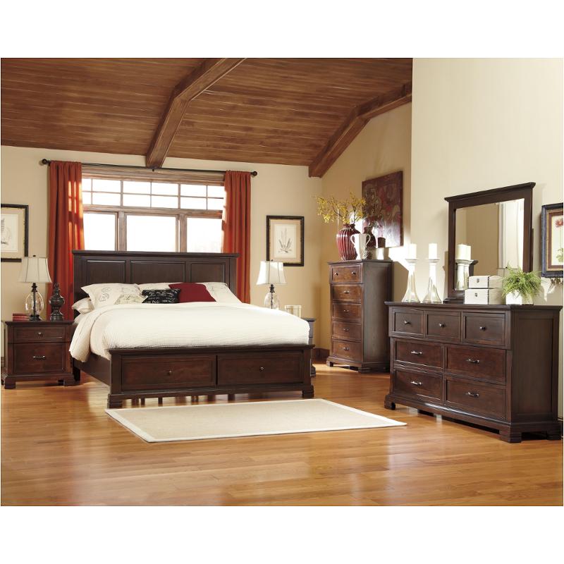 B597-57 Ashley Furniture Noremac Queen Panel Storage Bed