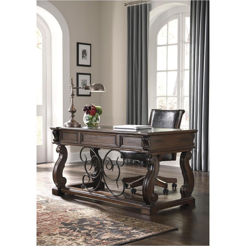 H669-44 Ashley Furniture Alymere - Rustic Brown Home Office Desk