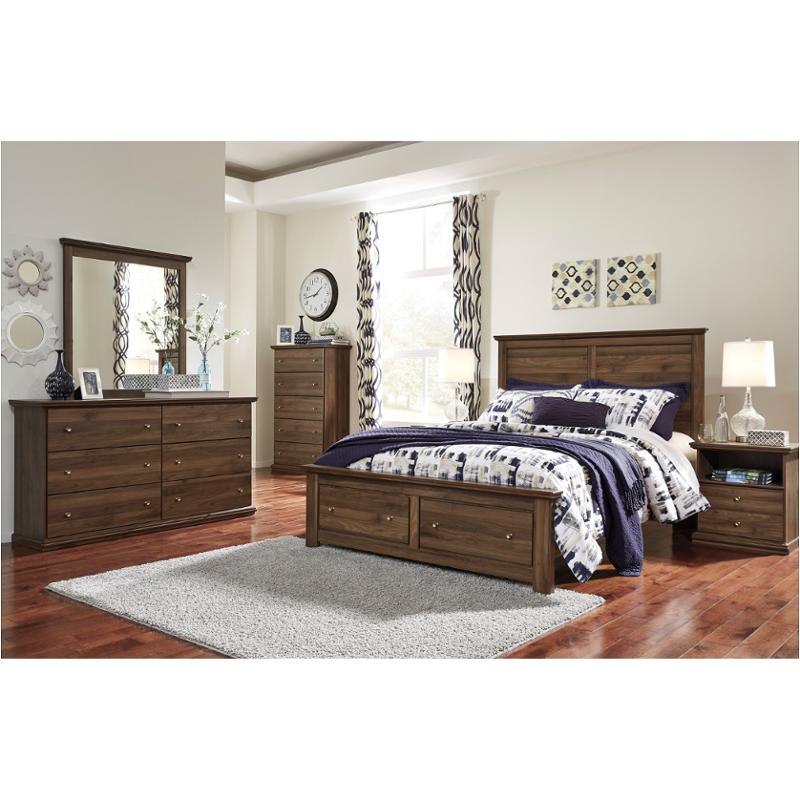 B135-57 Ashley Furniture Burminson - Brown Queen Panel Headboard