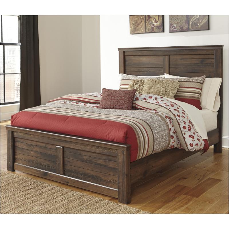 B246-57 Ashley Furniture Quinden - Dark Brown Queen Panel Bed