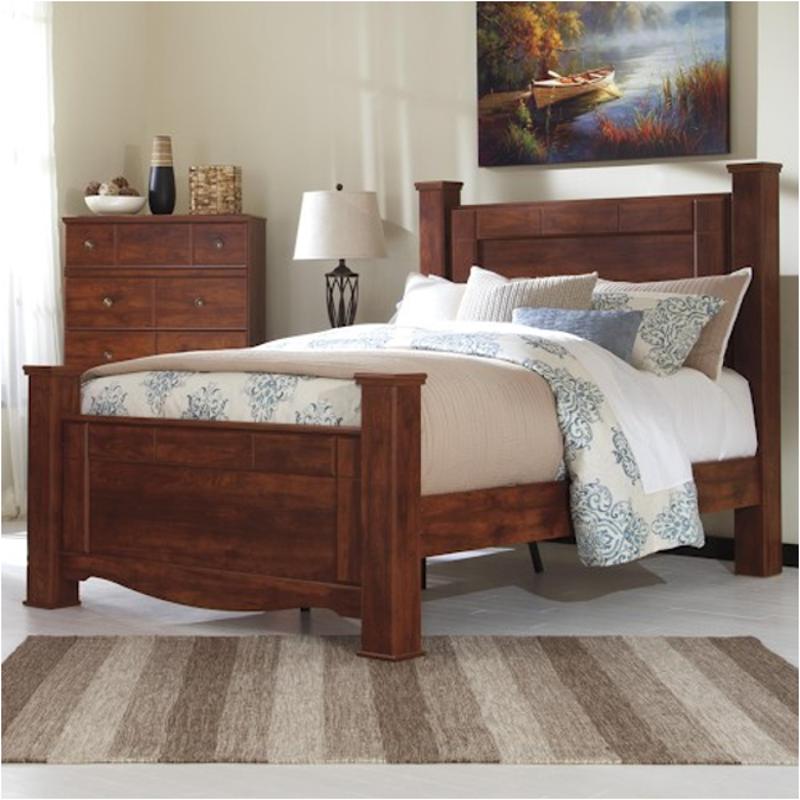B265-67 Ashley Furniture Queen Poster Panel Bed