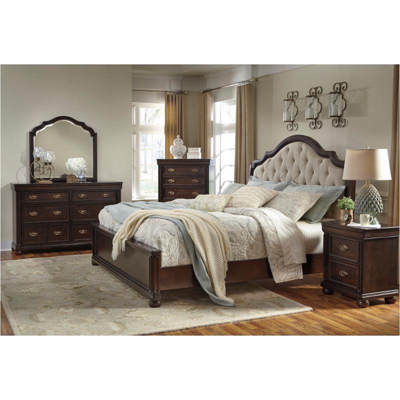 B596-58 Ashley Furniture King Upholstered Sleigh Bed