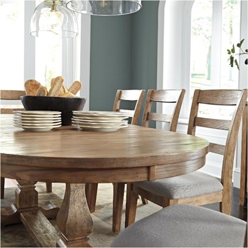 D473-45t Ashley Furniture Oval Dining Room Extension Table