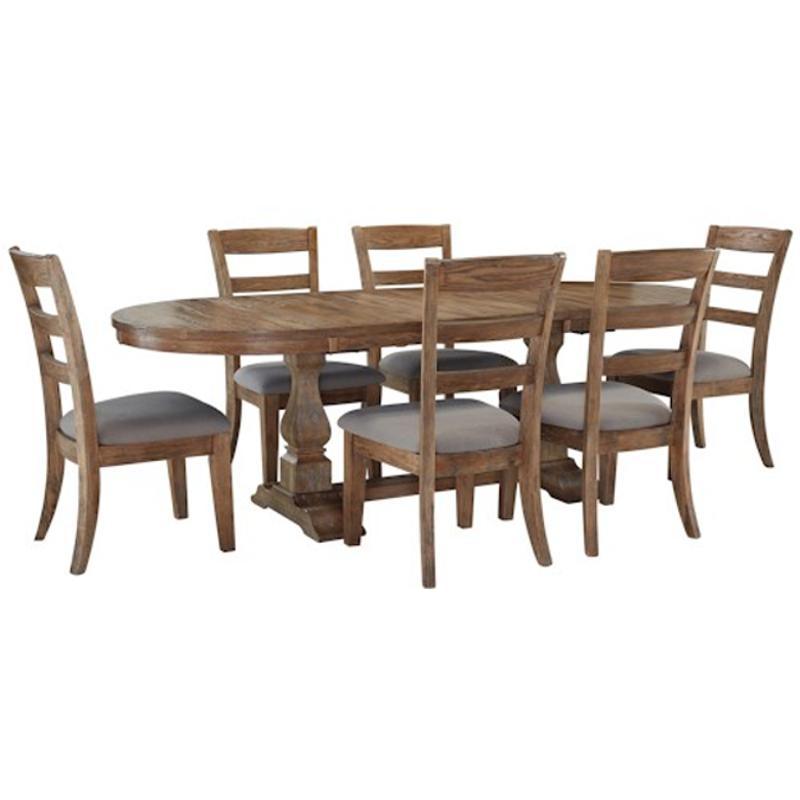 D473-45t Ashley Furniture Oval Dining Room Extension Table