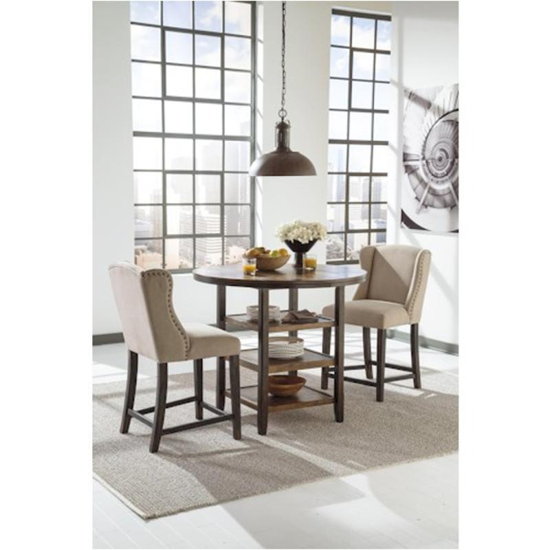D608-13 Ashley Furniture Round Dining Room Counter Table