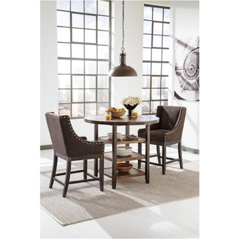 D608-13 Ashley Furniture Round Dining Room Counter Table