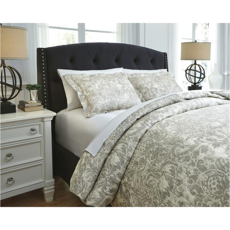 Q751003q Ashley Furniture Kelby - Natural Queen Duvet Cover Set