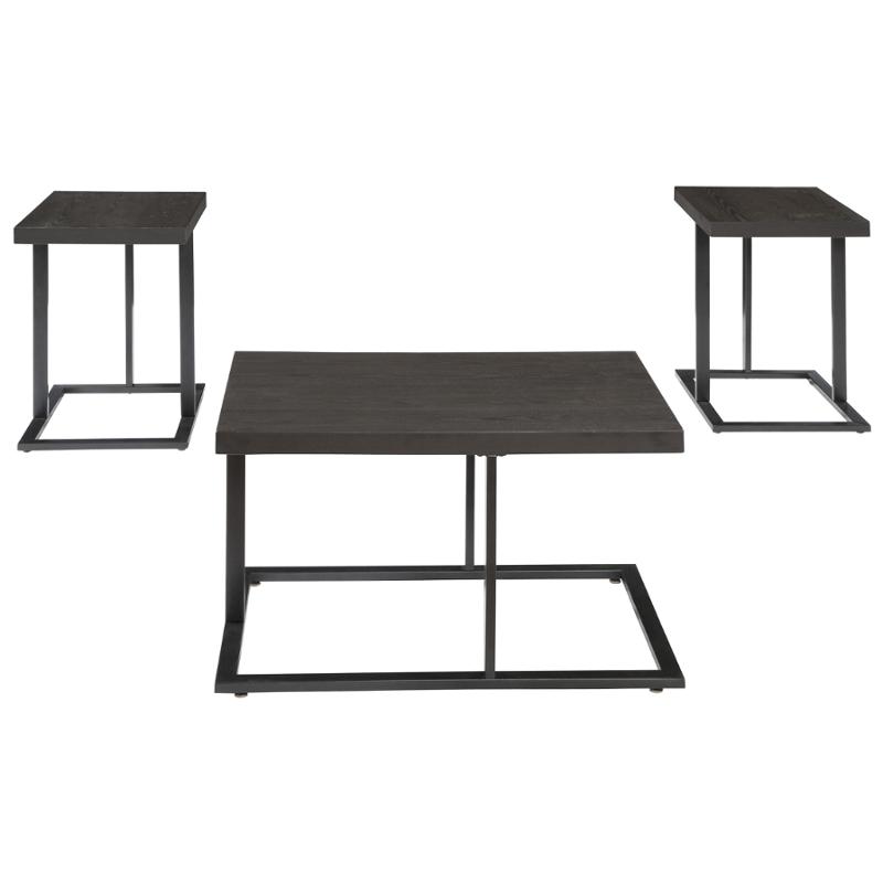 T194-13 Ashley Furniture Airdon - Gray Occasional Table Set