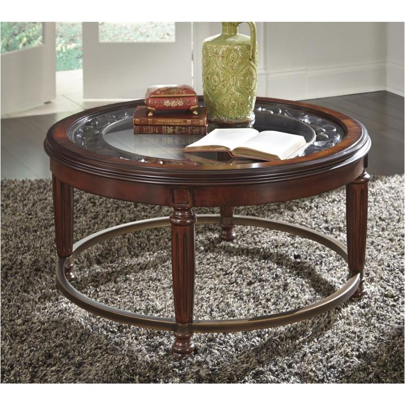 T826-8 Ashley Furniture Round Cocktail Table
