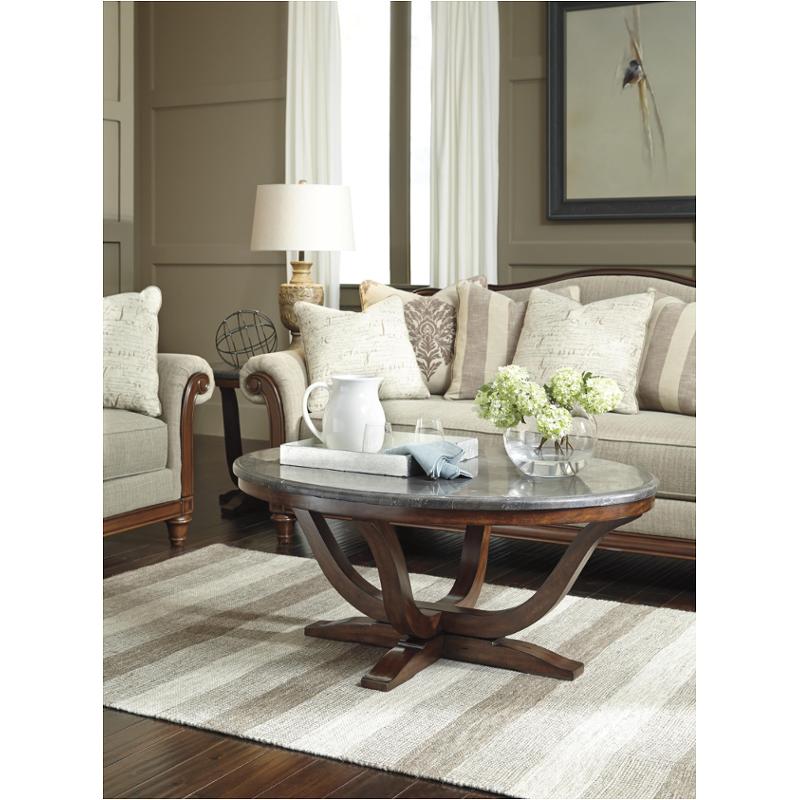 T908-0 Ashley Furniture Oval Cocktail Table