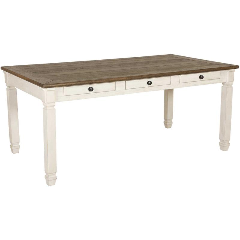 D647-25 Ashley Furniture Rectangular Dining Room Table - Two Tone