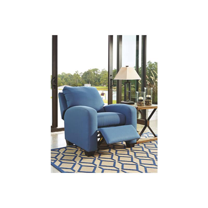 9470330 Ashley Furniture Ayanna Nuvella - Indigo Low Leg Recliner