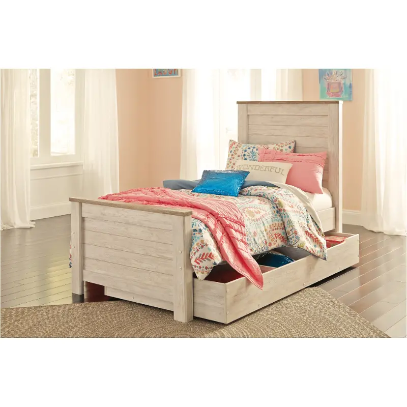 B267-60 Ashley Furniture Willowton - Whitewash Under Bed Storage
