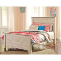 B267-87 Ashley Furniture Willowton - Whitewash Full Panel Bed