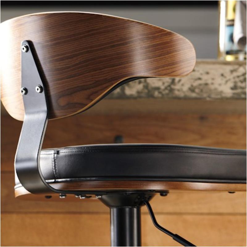 Bellatier black tall upholstered swivel barstool store