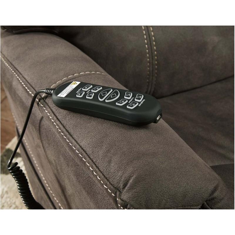 2160412 Ashley Furniture Ballister Power Lift Recliner - Espresso