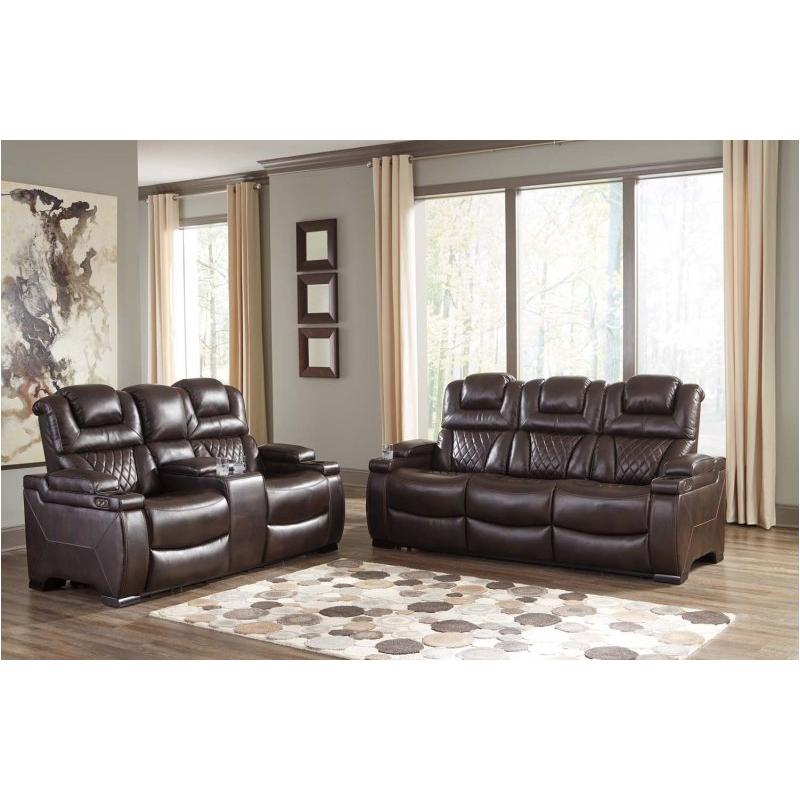 7540715 Ashley Furniture Pwr Rec Sofa W/pwr Adj Headrest