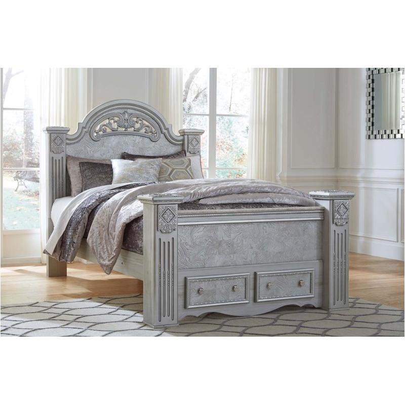 B357-64s Ashley Furniture Zolena Queen Poster Storage Footboard