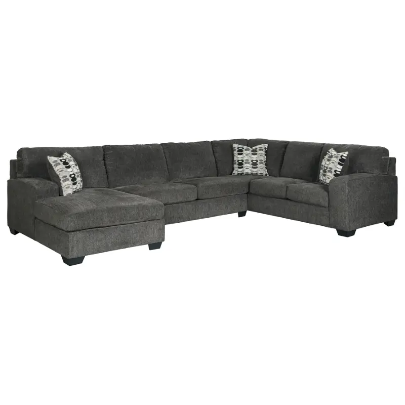 8070334 Ashley Furniture Ballinasloe - Smoke Armless Loveseat