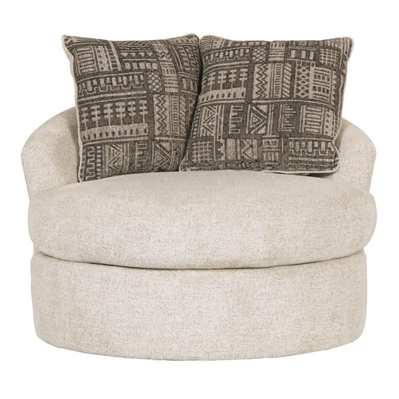 9510444 Ashley Furniture Soletren - Stone Swivel Accent Chair