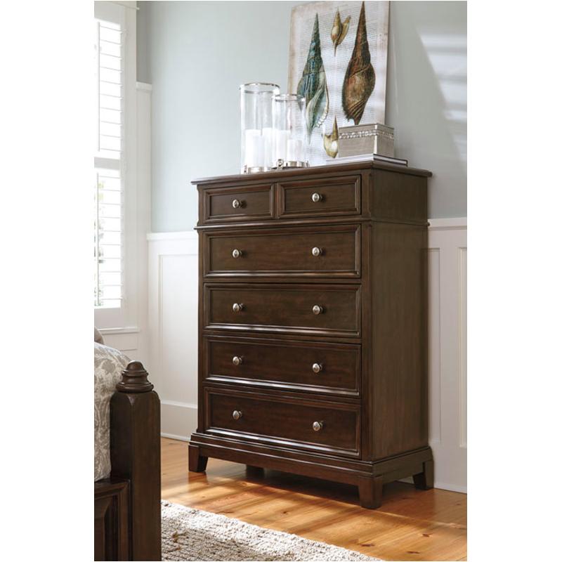 B669-46 Ashley Furniture Lavidor - Chocolate 5 Drawer Chest
