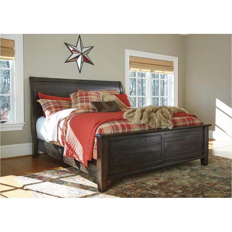 B636-77 Ashley Furniture Townser - Grayish Brown Queen Sleigh Bed