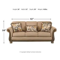 4960138 Ashley Furniture Westerwood Patina Sofa