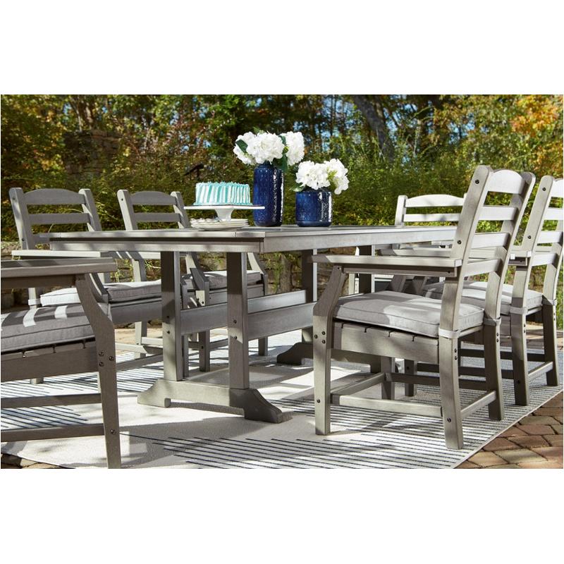 P802-625 Ashley Furniture Visola Rect Dining Table W/umb Opt