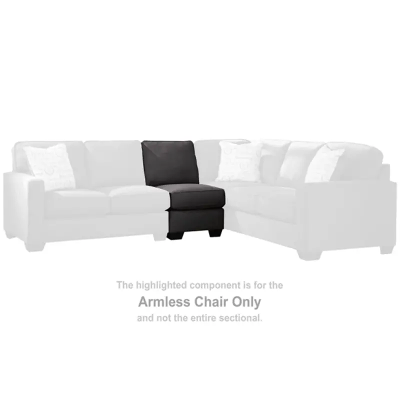 1662146 Ashley Furniture Alenya Charcoal Armless Chair