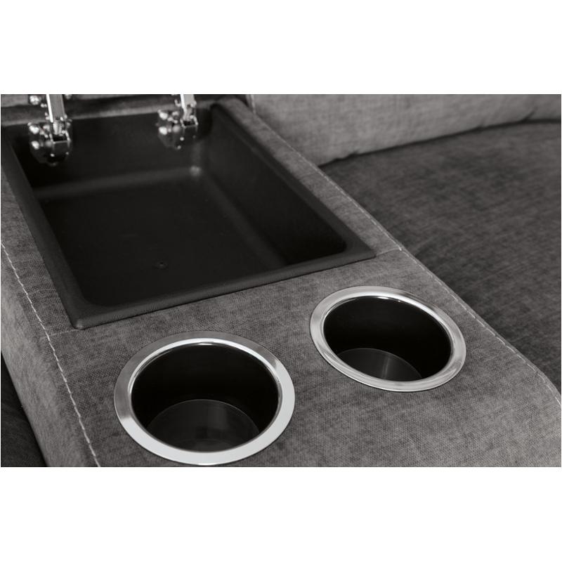 4530296 Ashley Furniture Coombs Dbl Rec Pwr Loveseat W/console