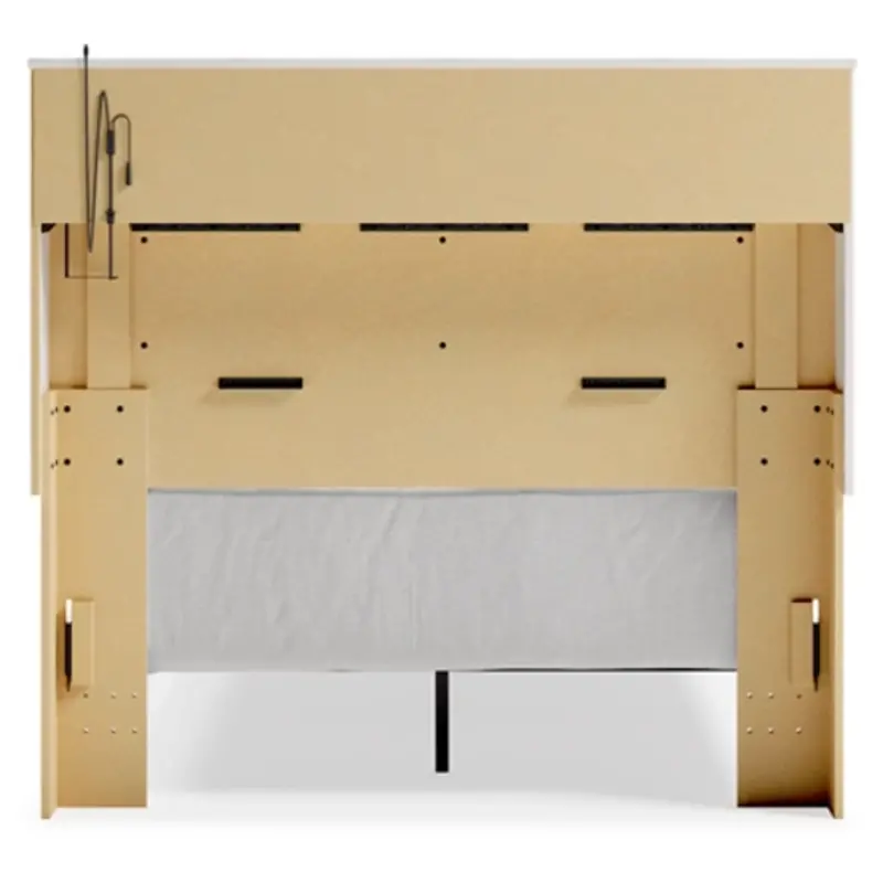 B2640-85 Ashley Furniture Full Upholstered Panel Bookcase Bed