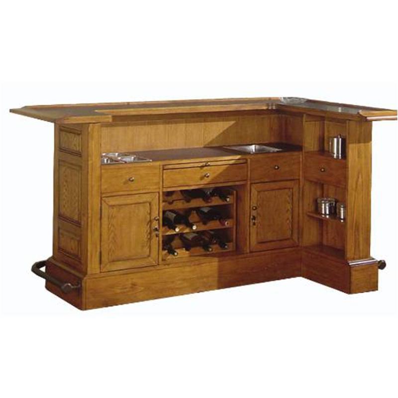 1150 03 rt E. C. I. Furniture Manchester Burnished Oak Return Bar