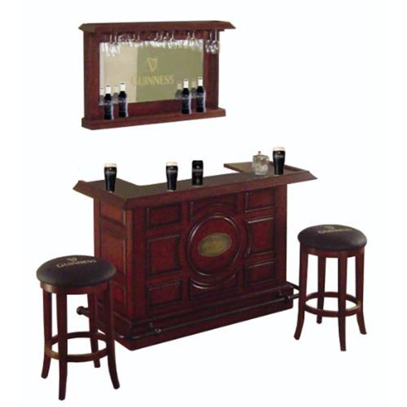 1235-35-pt E. C. I. Furniture Guinness Raised Panel Bar